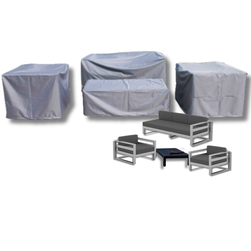 Funda Para Sillones Mike Oblong Exterior Jardin Completo 100% Impermeable